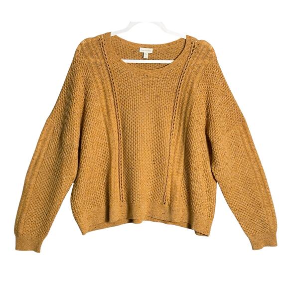 Garnet Hill | Sweaters | Garnet Hill Sz L Mazie 0 Cashmere Cabled ...